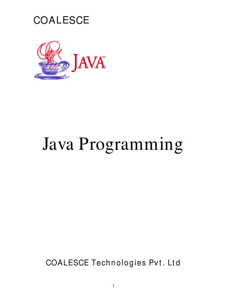 Java Programming Part I | PDF | Java Virtual Machine | Java ...