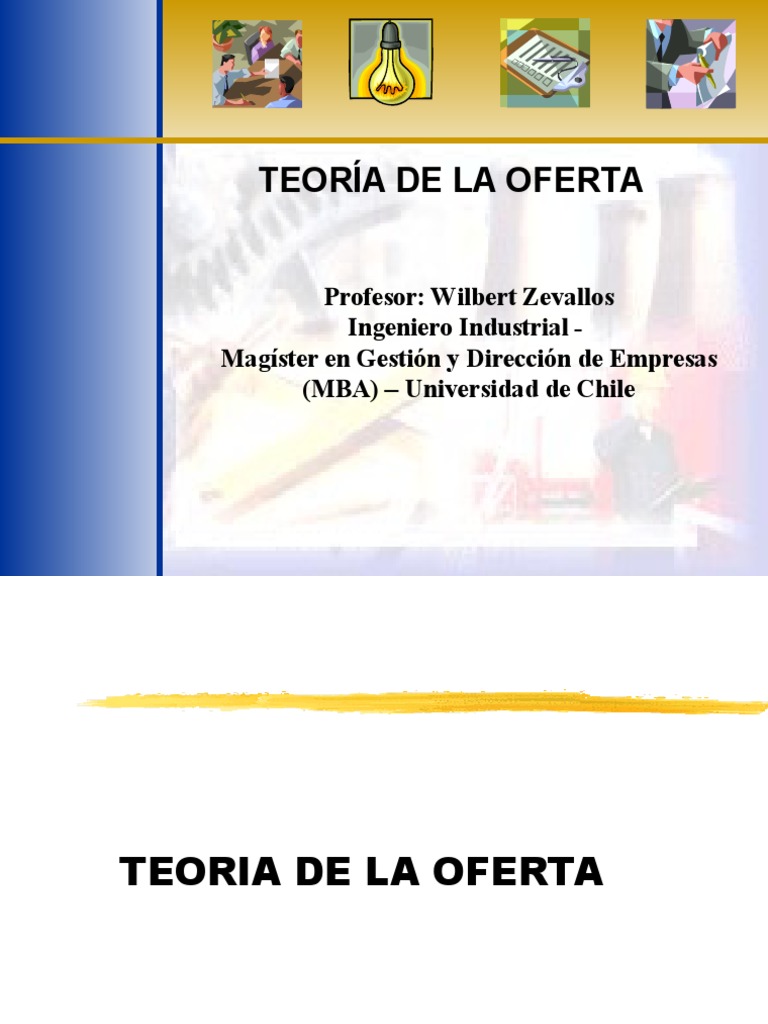 Teoría de La Oferta | PDF | Competencia perfecta | Costo marginal