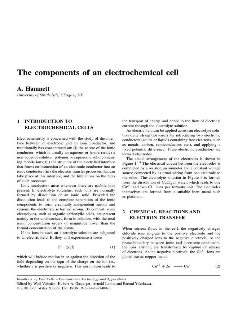 Handbook of Fuel Cells | PDF