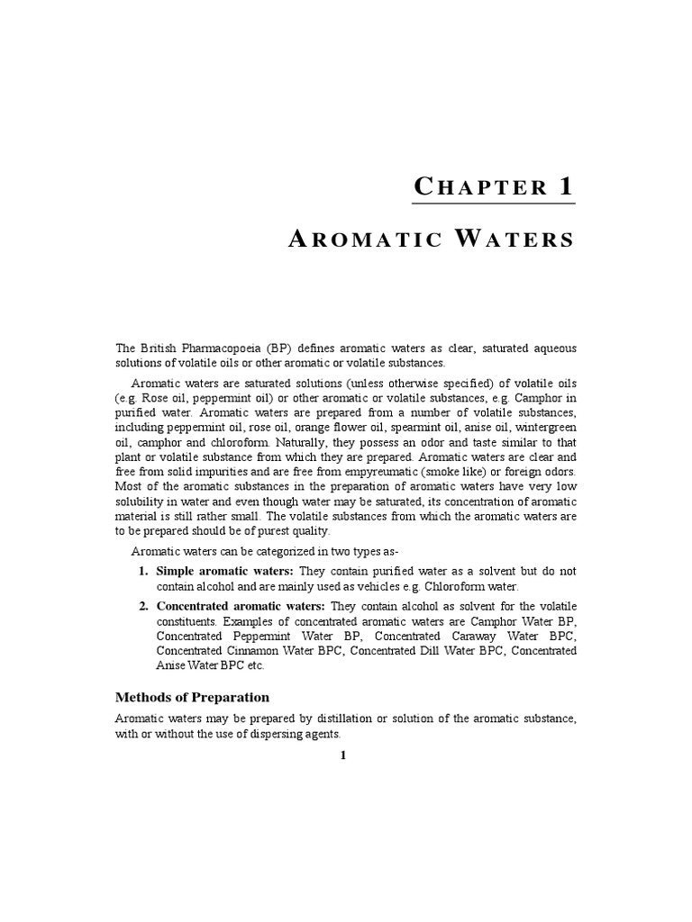 04fc75de986c12 Pharmaceutics-I AROMATIC WATERS | PDF | Rose | Filtration