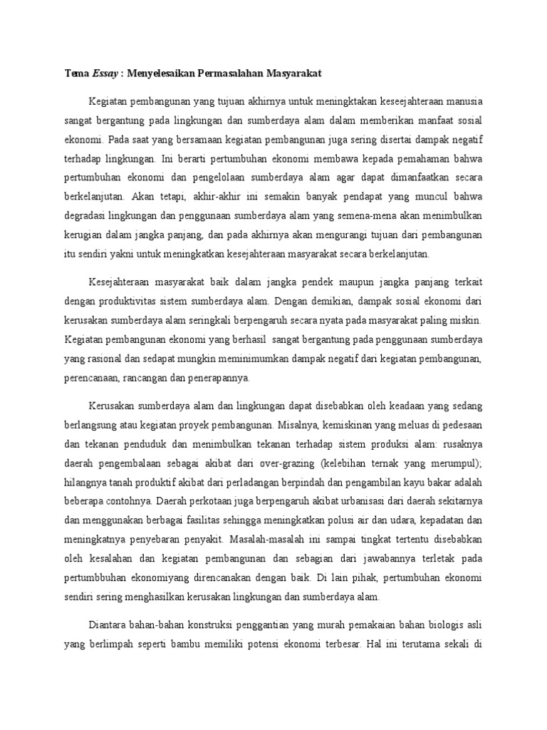 Contoh Essay LPDP | PDF