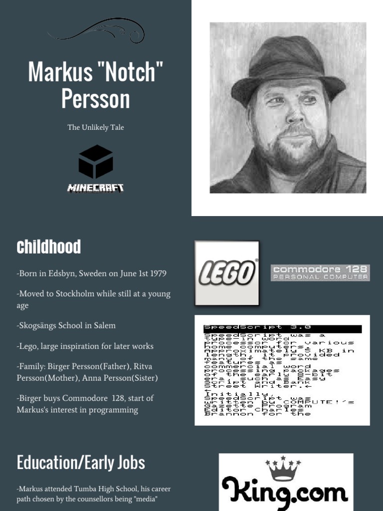 Markus - Notch - Persson | PDF | Mojang | Minecraft