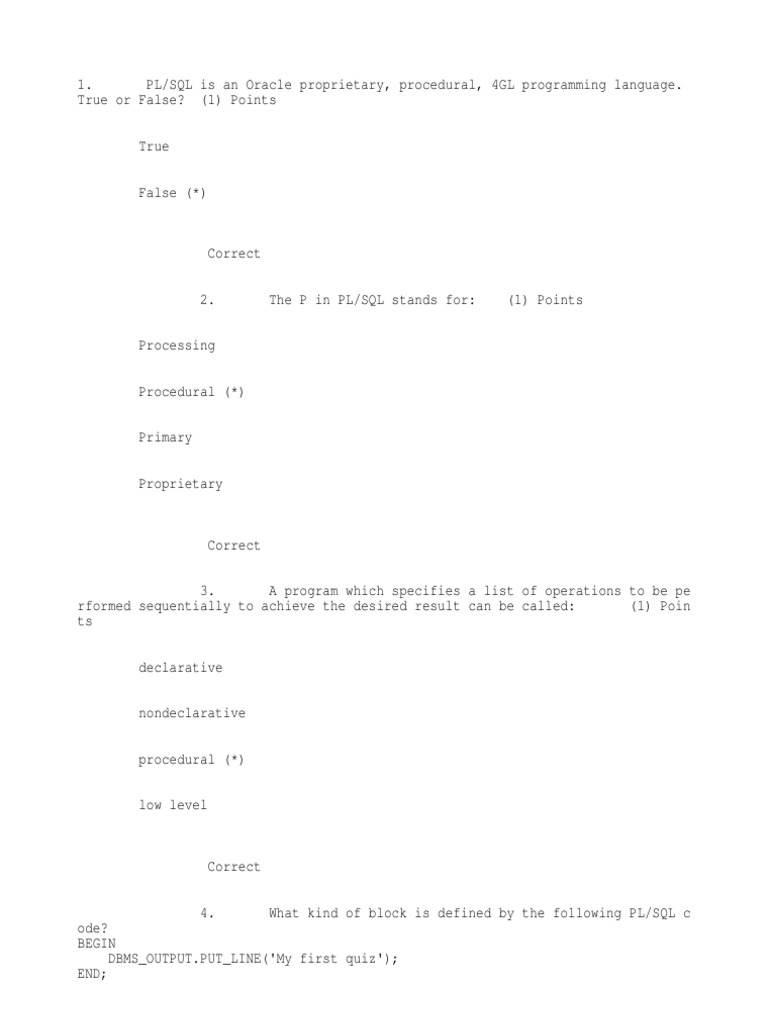 Mid Term Plsql Pdf Plsql Control Flow
