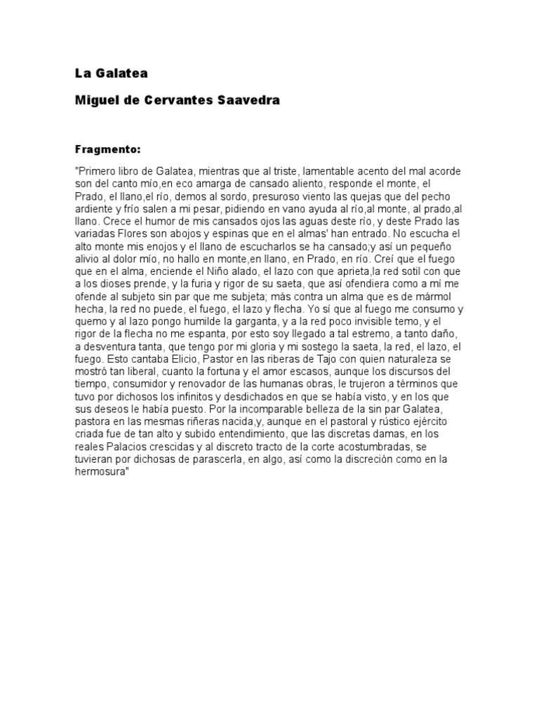 La Galatea | PDF | Science | Ciencia filosófica