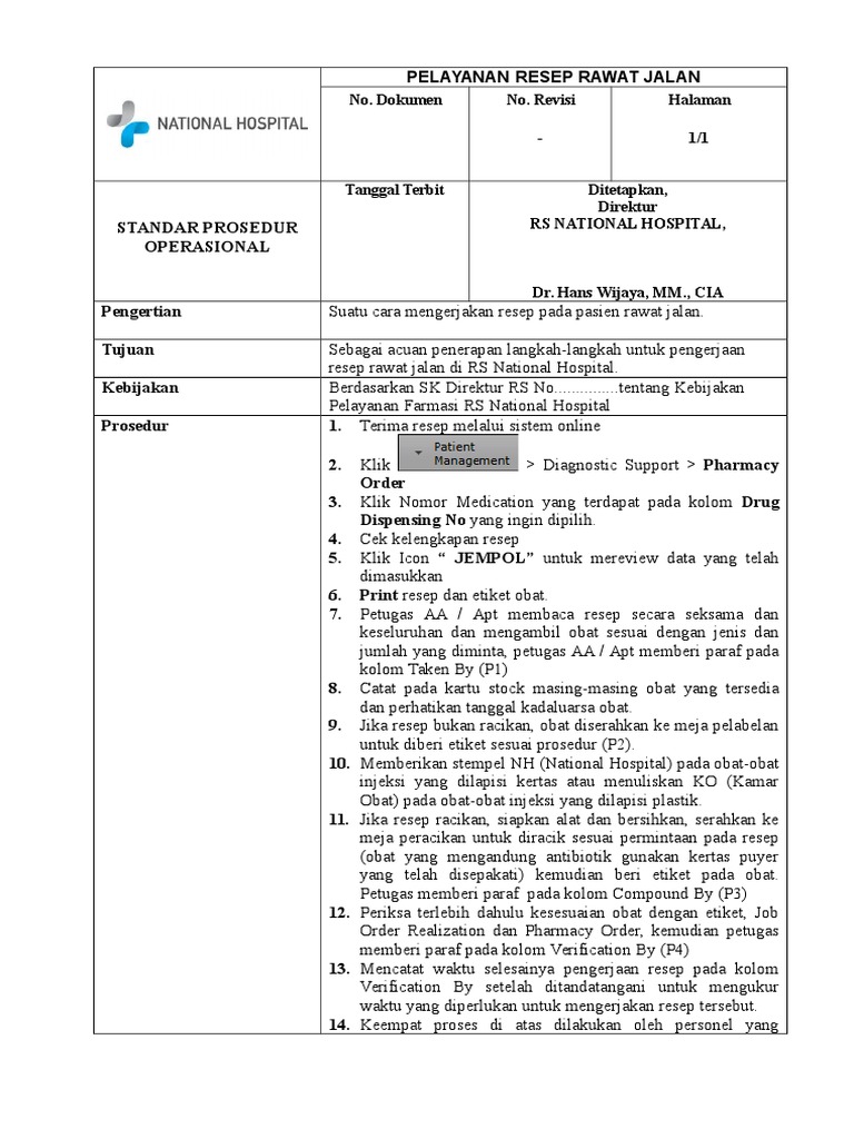 Contoh Template Spo Fix | PDF