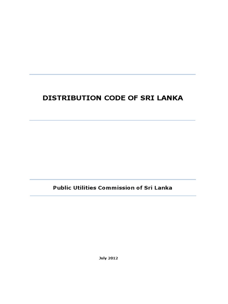 Distribution Code | PDF | Electrical Grid | Kilowatt Hour