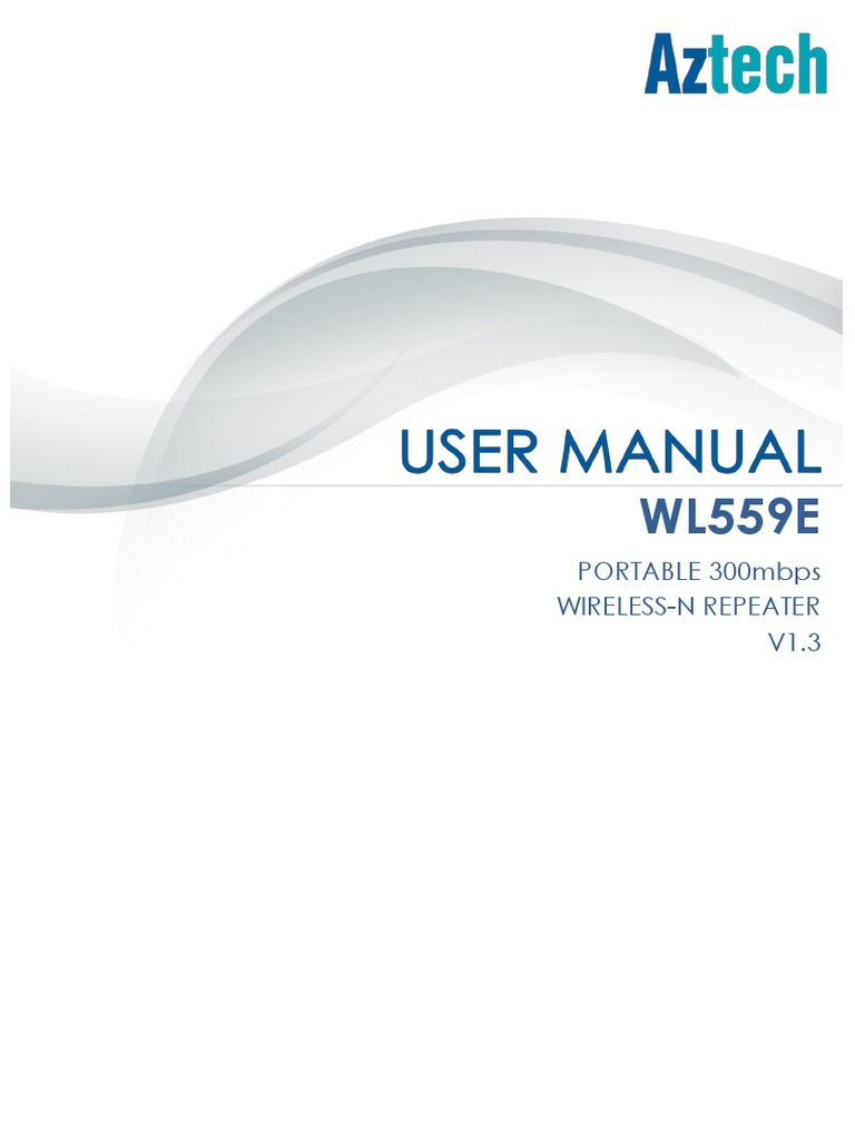 Aztech WL559E User Manual v1.3 | PDF | Wireless Access Point | Computer ...