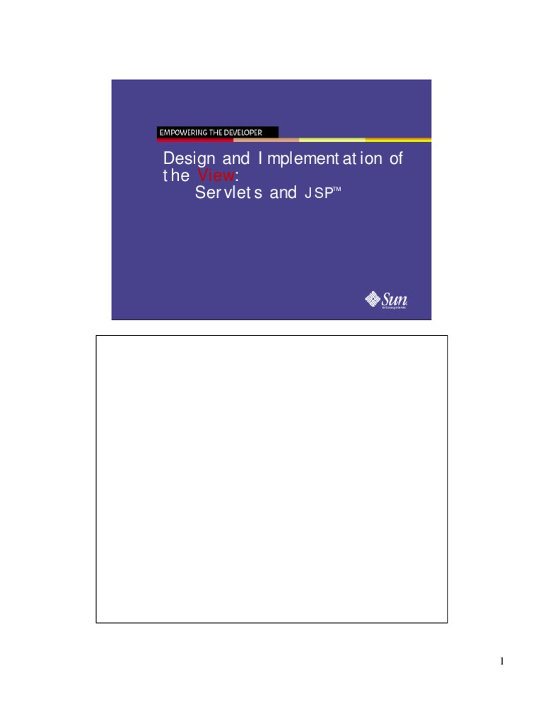 Design and Implementation of The: Servlets and | PDF | Java Server ...