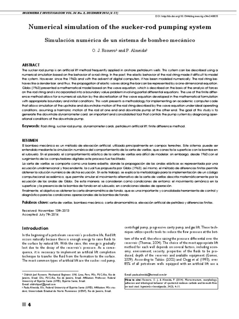 Paper Sucker Rod | PDF | Pump | Wave Equation
