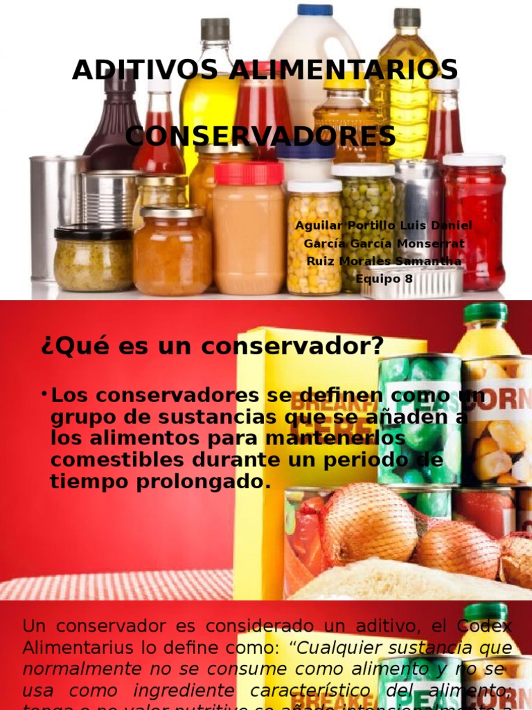 Conservadores | PDF | Alimentos | Compuestos químicos