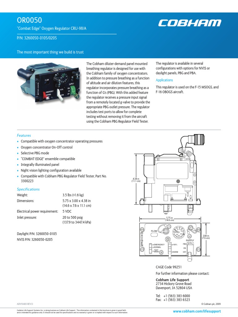 CRU-83 Combat Edge Regulator | PDF | General Dynamics F 16 Fighting ...