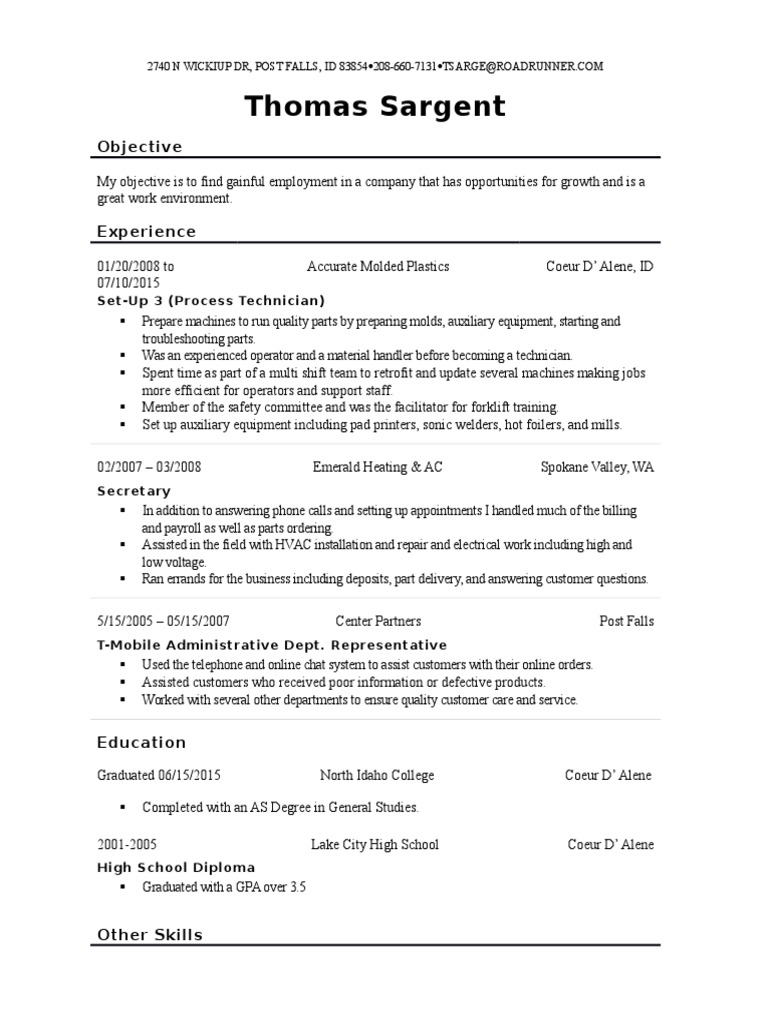 Thom - Resume | PDF | Career & Growth | Business