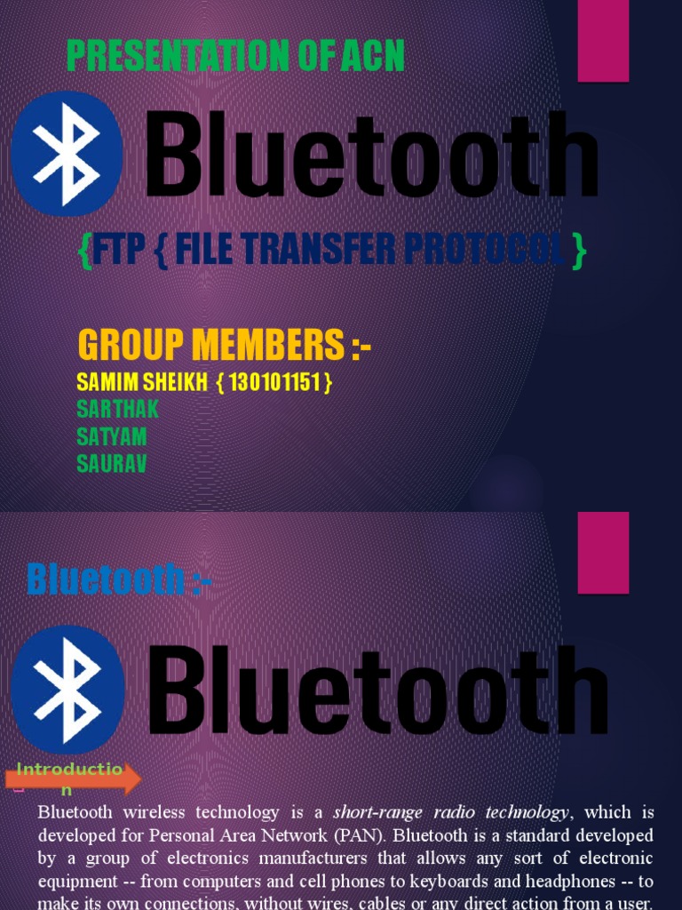 An Overview of Bluetooth Wireless Technology and its Features ...