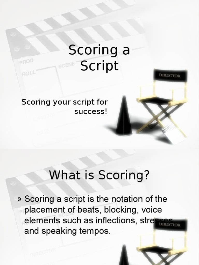 Scoring Script | PDF | Cognitive Science