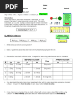 Momentum and Collisions Lab Guide | PDF | Collision | Momentum