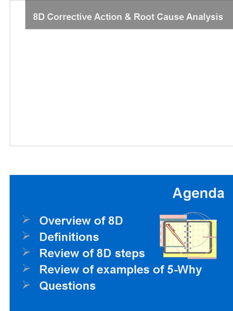 8D Corrective Action & Root Cause Analysis | PDF | Verification And ...
