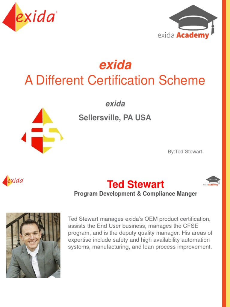 Exida Webinar - A Different Certification Scheme | PDF | Safety ...