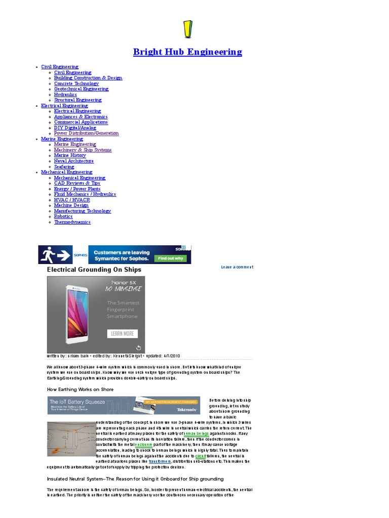 04-Ship Grounding - How Earthing Works For Different Types of Ships ...