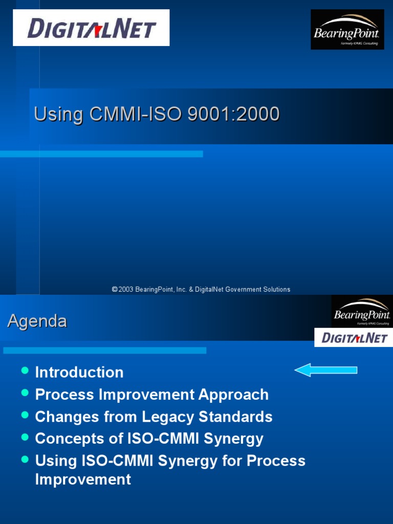 Using CMMI-ISO 9001:2000 | PDF | Quality Management | Iso 9000