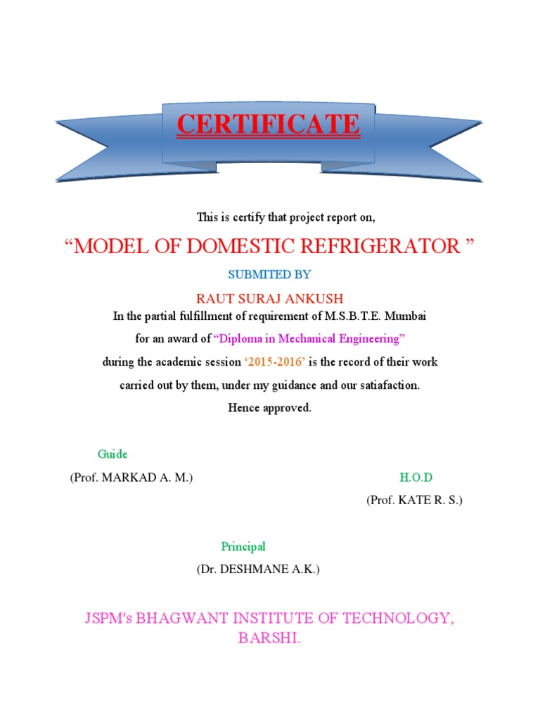 First Page Certificate PDF | PDF