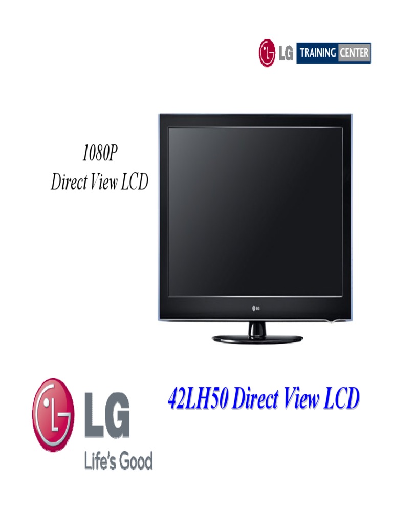 LG 42lh50 LCD TV Training Manual 2009 | PDF | High Definition ...