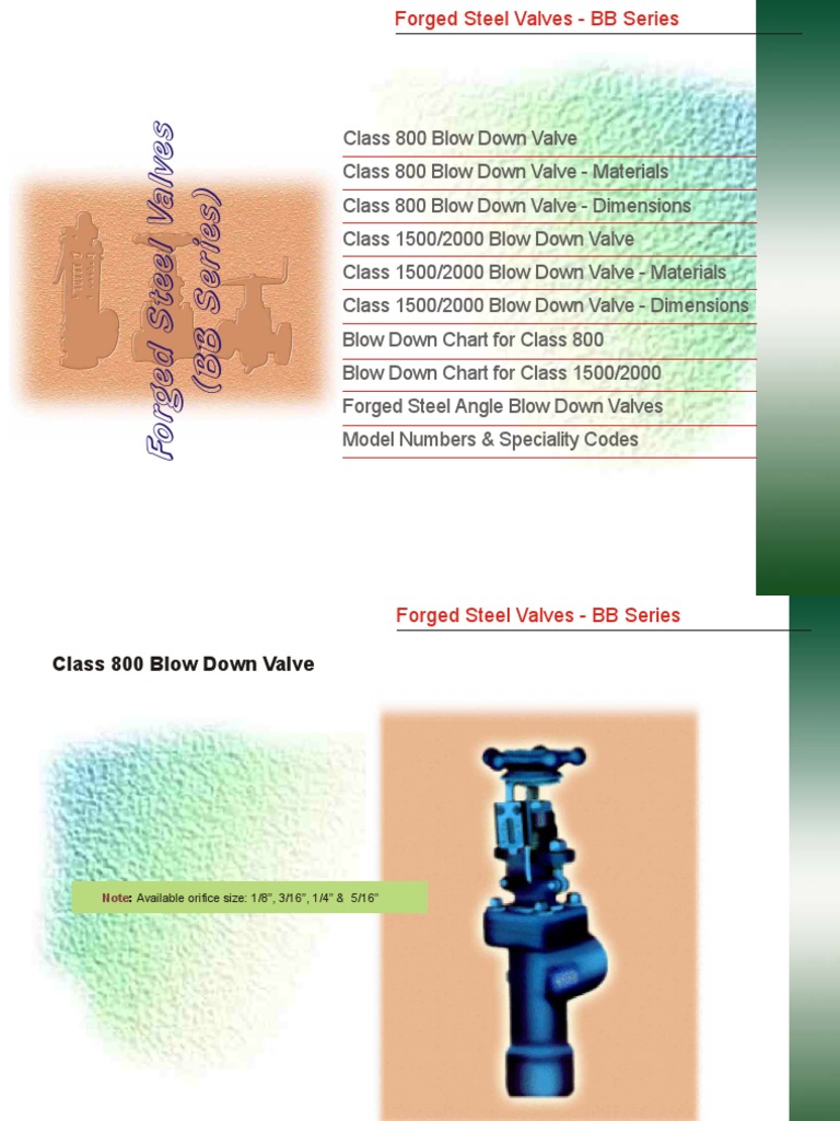 Blowdown Valves | PDF | Valve | Manufactured Goods