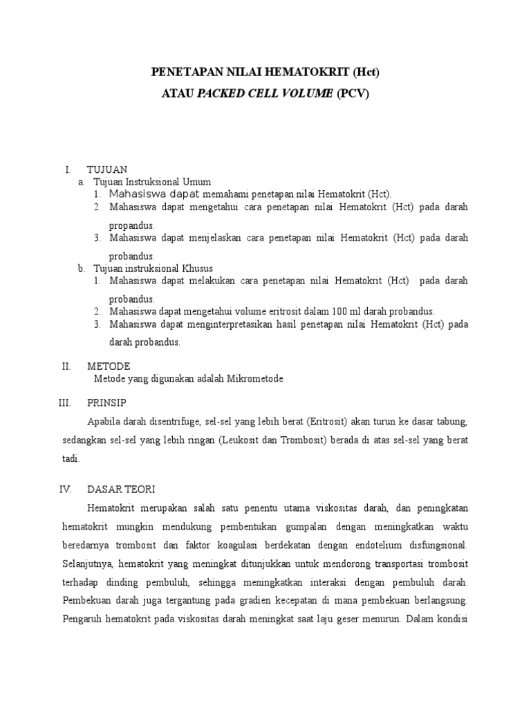 Hematokrit | PDF