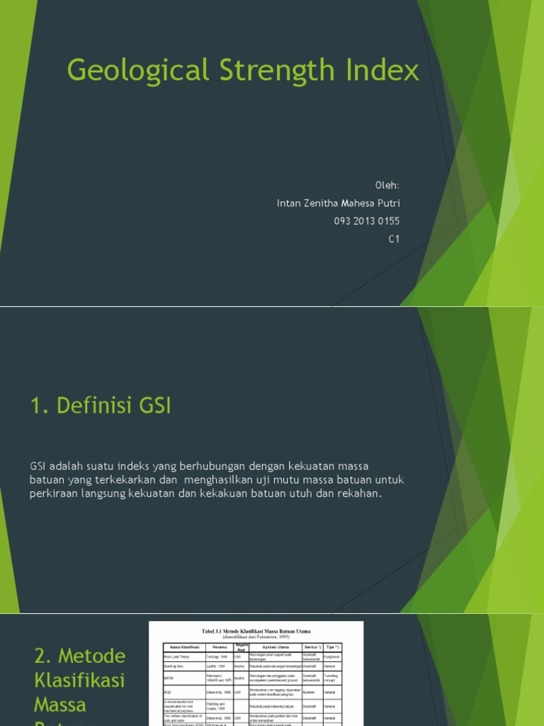 Geological Strength Index | PDF | Sains & Matematika