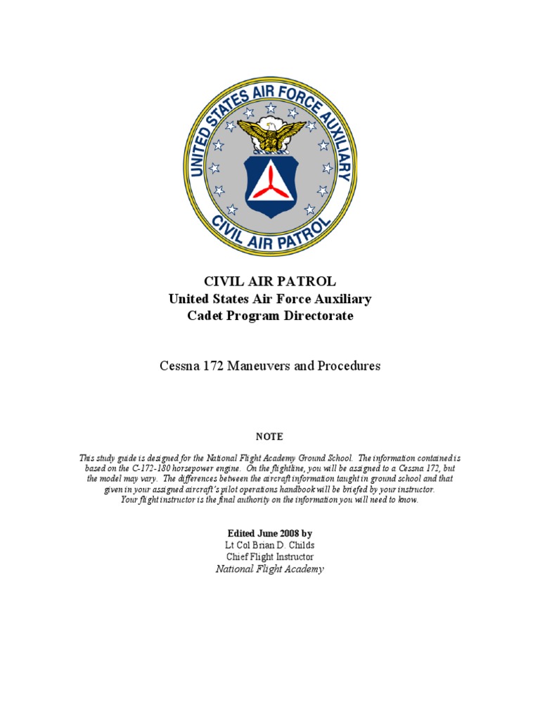 Cessna 172 Maneuvers And Procedures Pdf Stall Fluid Mechanics