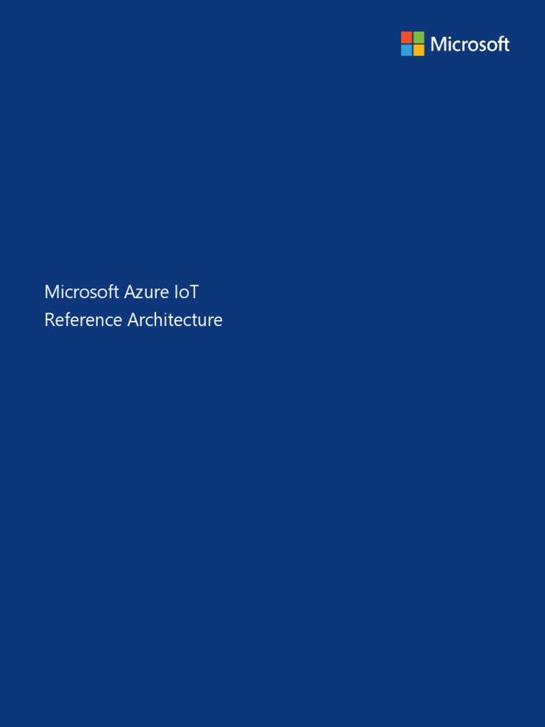 Microsoft Azure IoT Reference Architecture | PDF