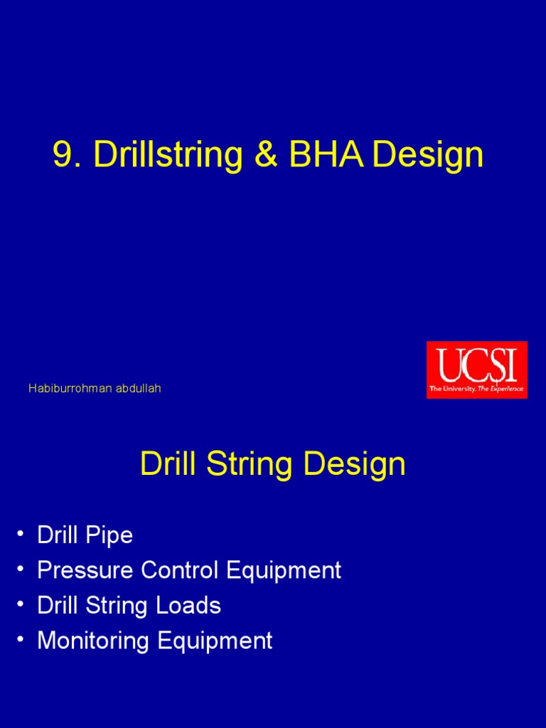 Drillstring & BHA Design | PDF | Classical Mechanics | Physics