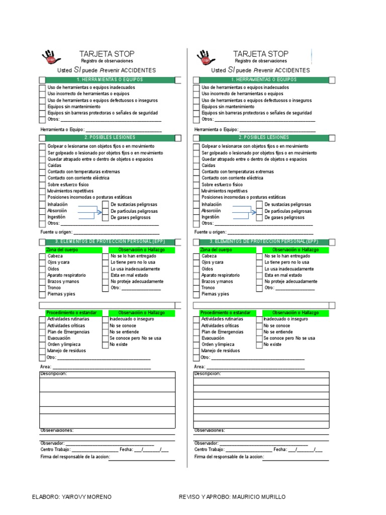 Tarjeta Stop SGSST | PDF | Naturaleza