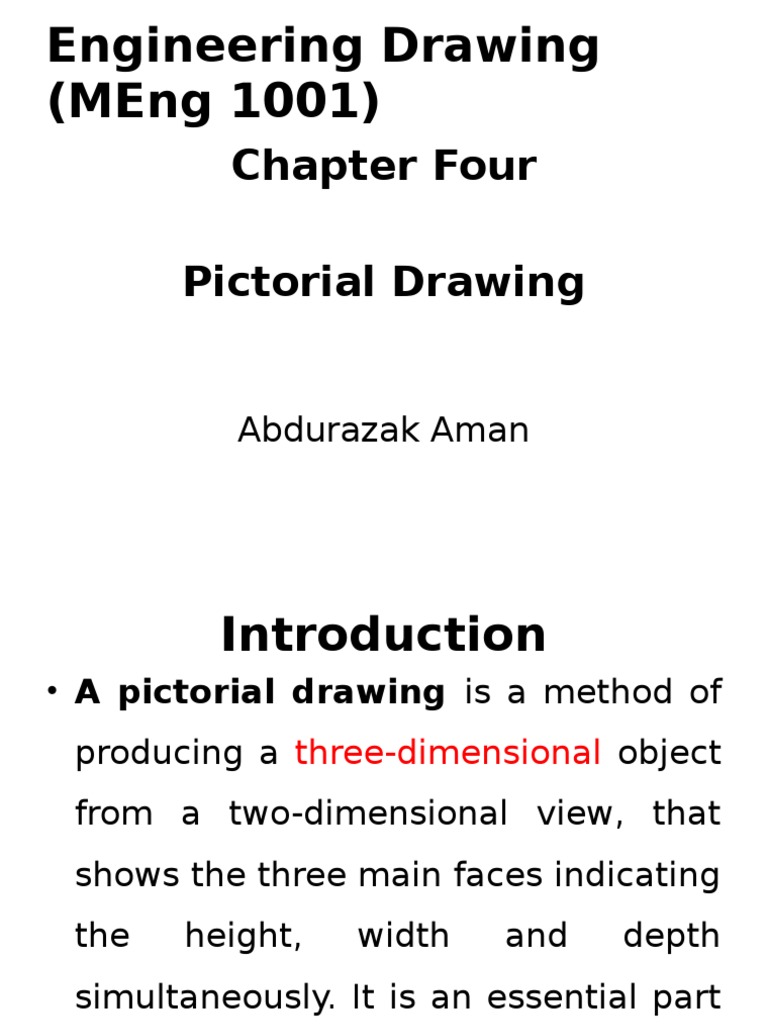 Pictorial Drawing | PDF | Projective Geometry | Computer Graphics