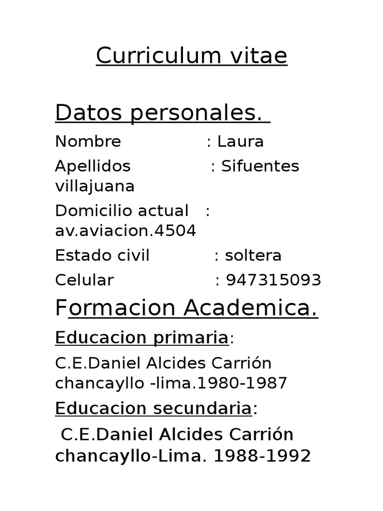 CV Laura | PDF