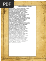 Hamlet List of Famous Speeches | PDF