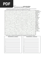 Sopa de letras: sustantivos y adjetivos | PDF