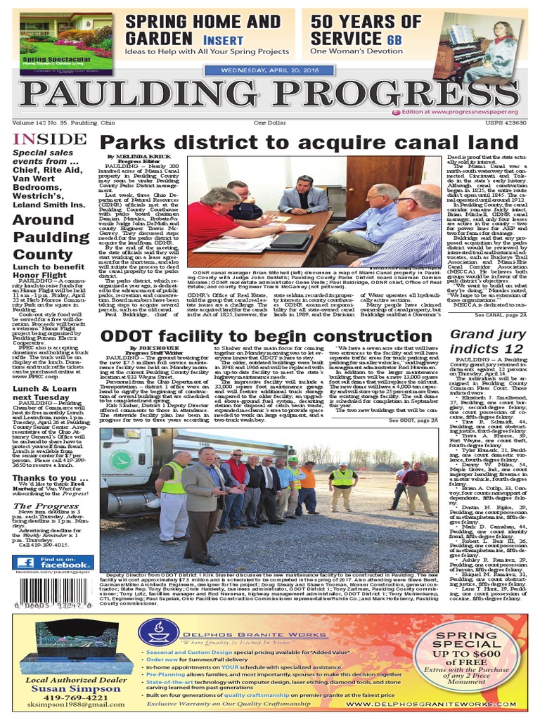 Paulding Progress April 20, 2016 | PDF | Herbicide | Muffin