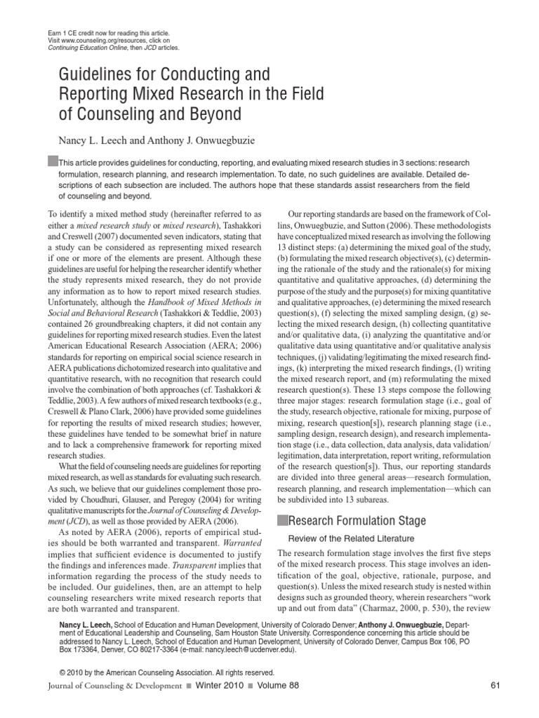 Guidelines For Conducting........ | PDF | Qualitative Research ...