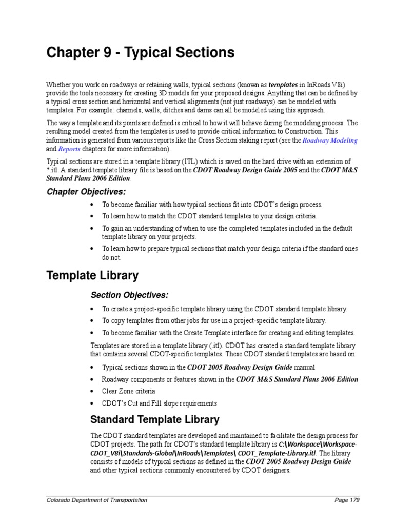 (Important) Cross Sections in Inroads | PDF | Road Surface | Menu ...