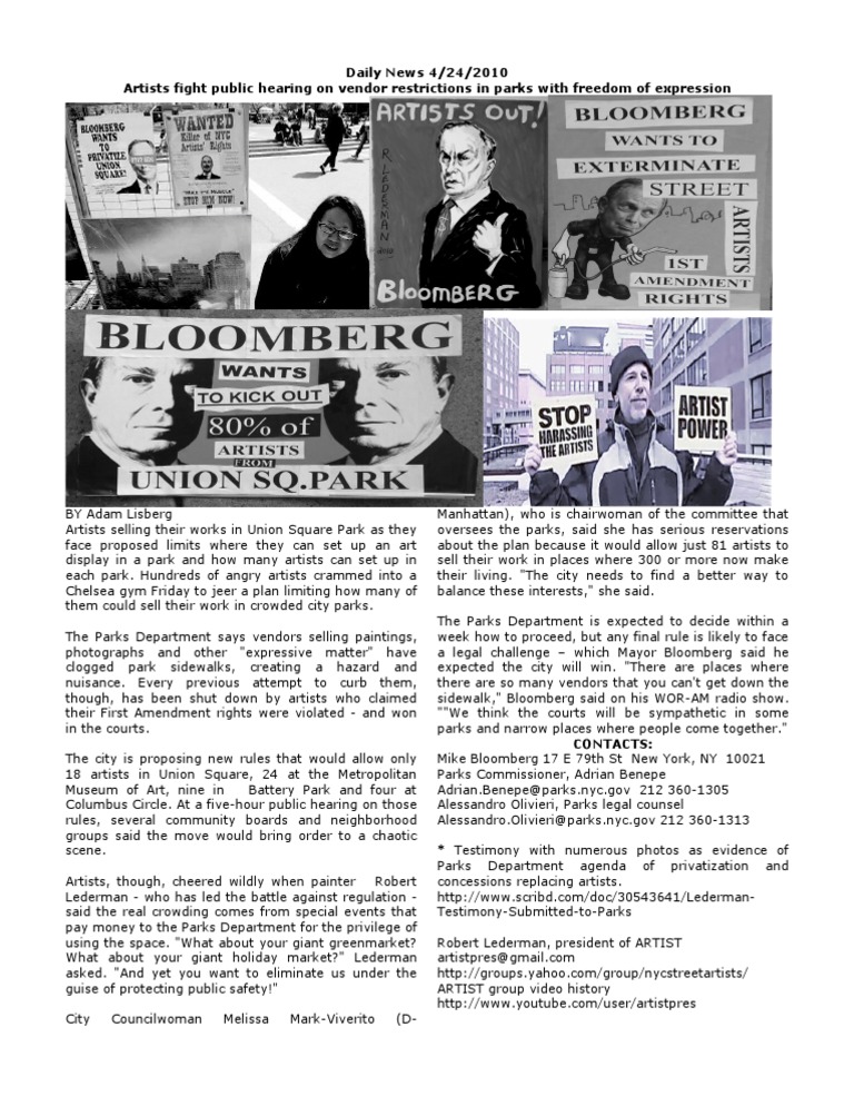 Handout For Public | PDF | Michael Bloomberg | Government