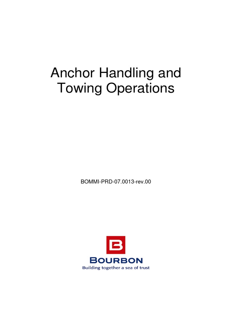 Anchor Handling & Towing Procedures | PDF | Anchor | Ships
