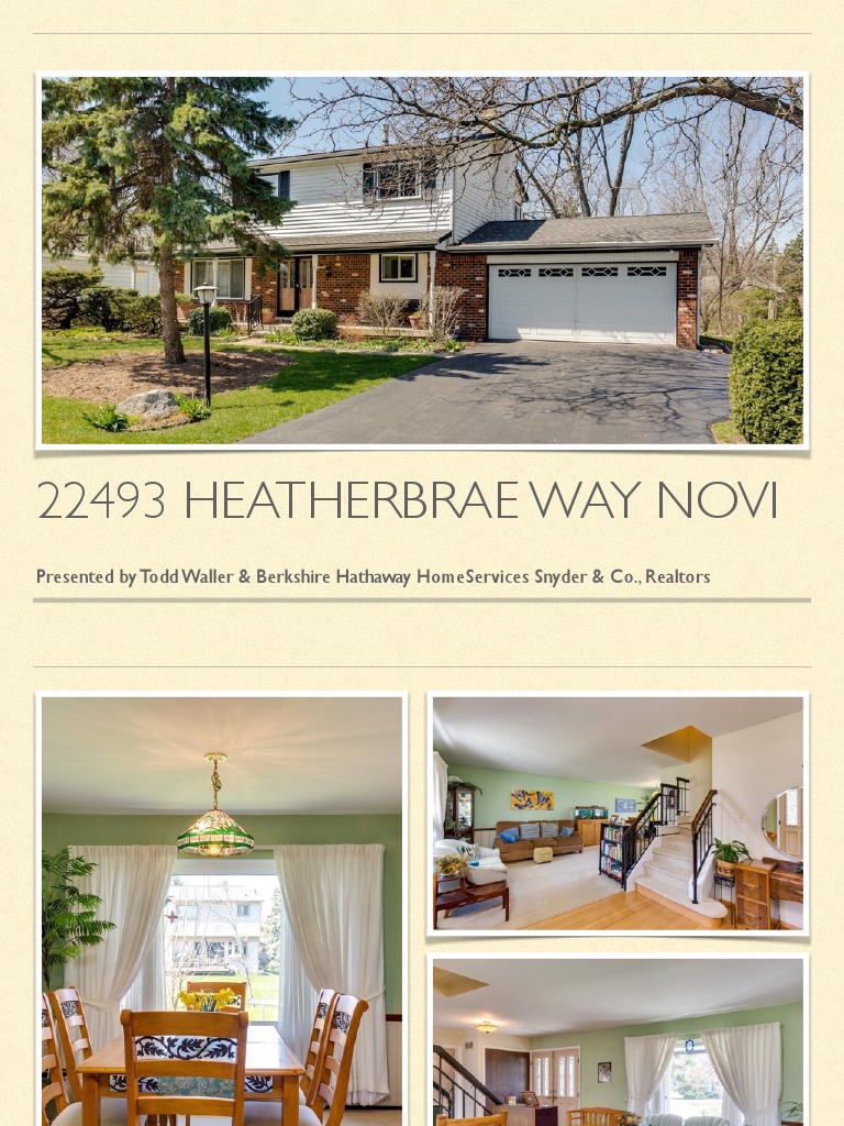 22493 Heatherbrae Way, Novi Home Listing | PDF
