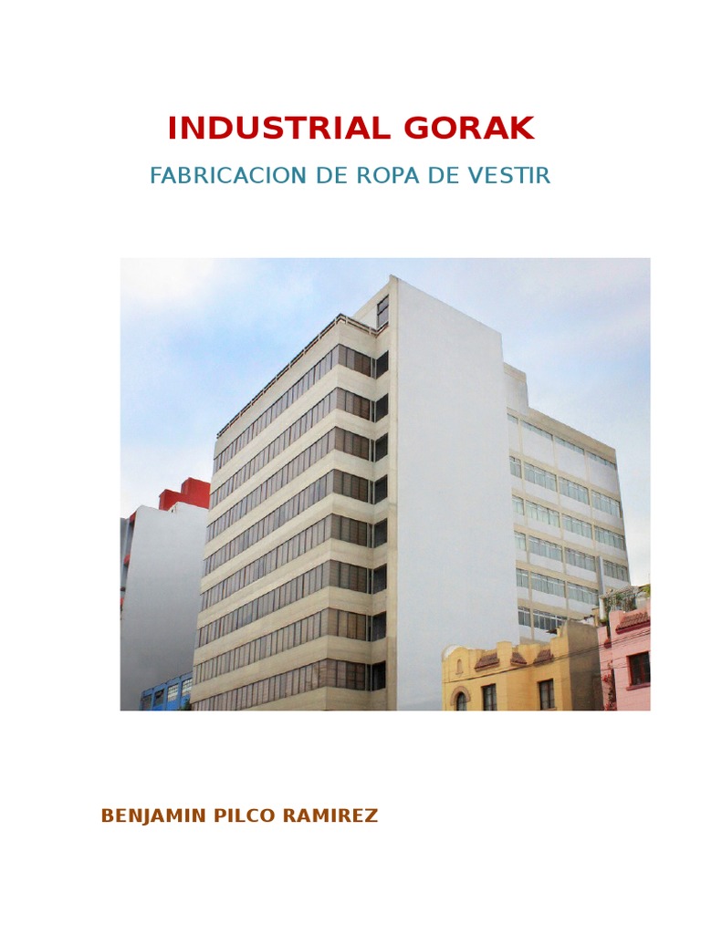 Reseña Histórica de La Empresa Gorak | PDF | Calidad (comercial ...