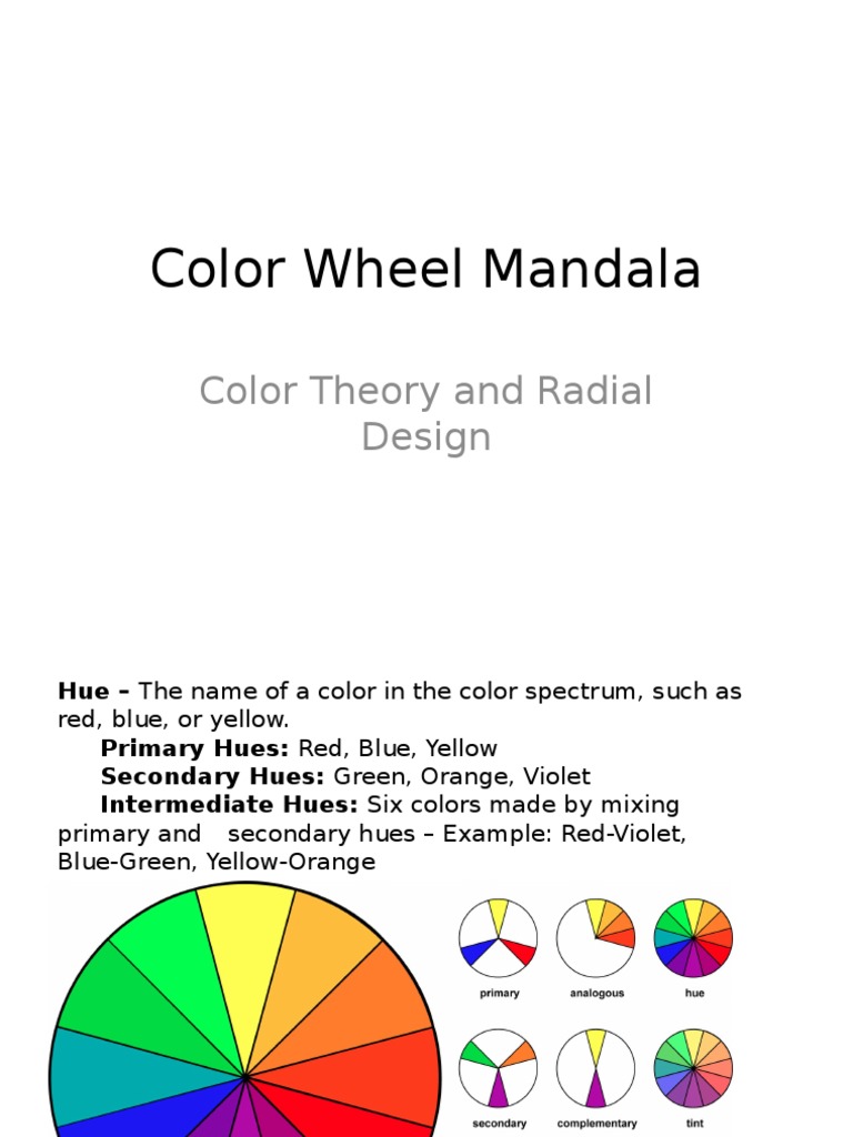 Color Wheel Mandala Design Guide | PDF