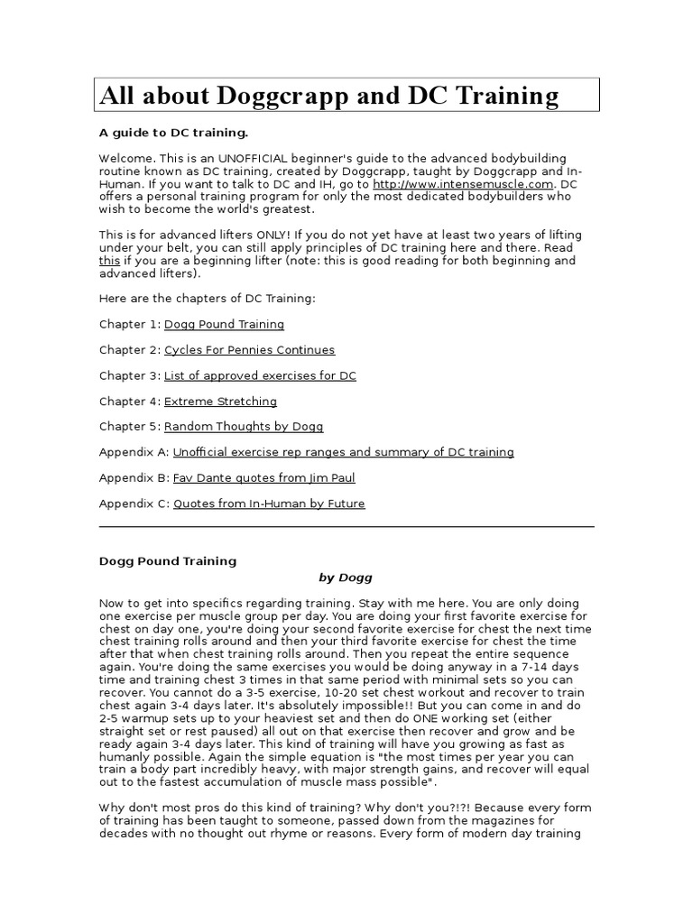 Doggcrapp Training: A Beginner's Guide | PDF | Self-Improvement