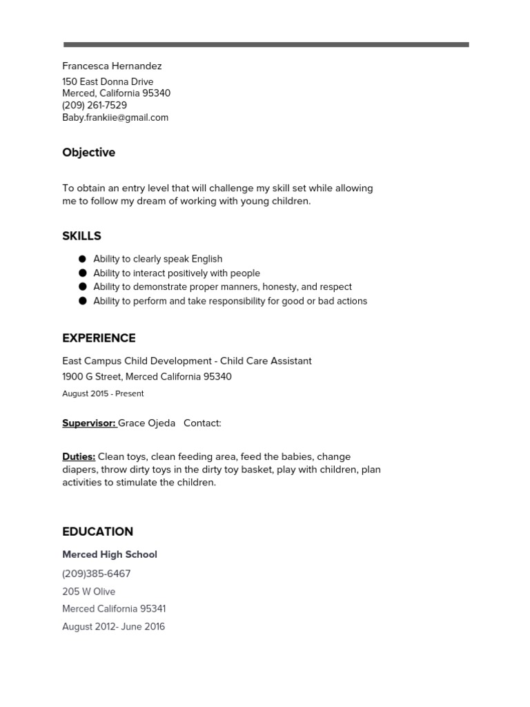 Supervisor Career Objective Statement | PDF