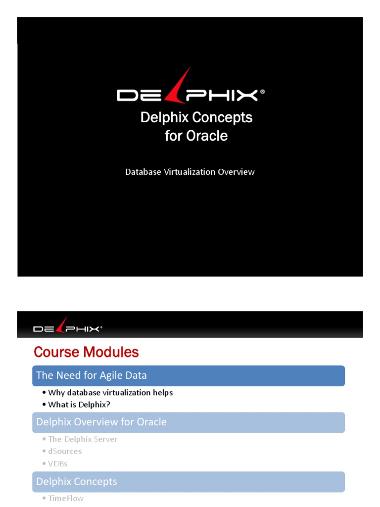 Delphix Concepts Oracle Updated Pdf Backup Virtualization 0882