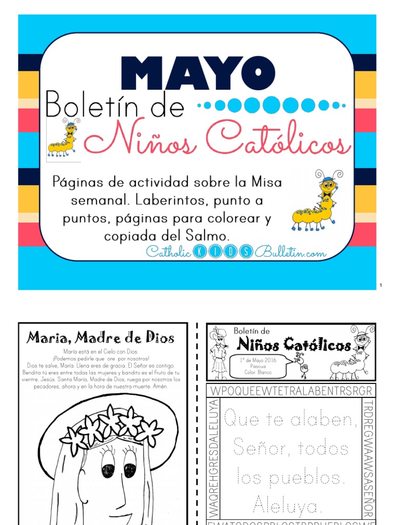 Mayo 2016 Boletín para Niños Católicos | PDF