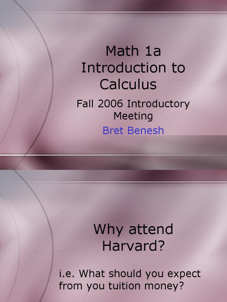 Introduction To Calculus | PDF | Calculus | Mathematics