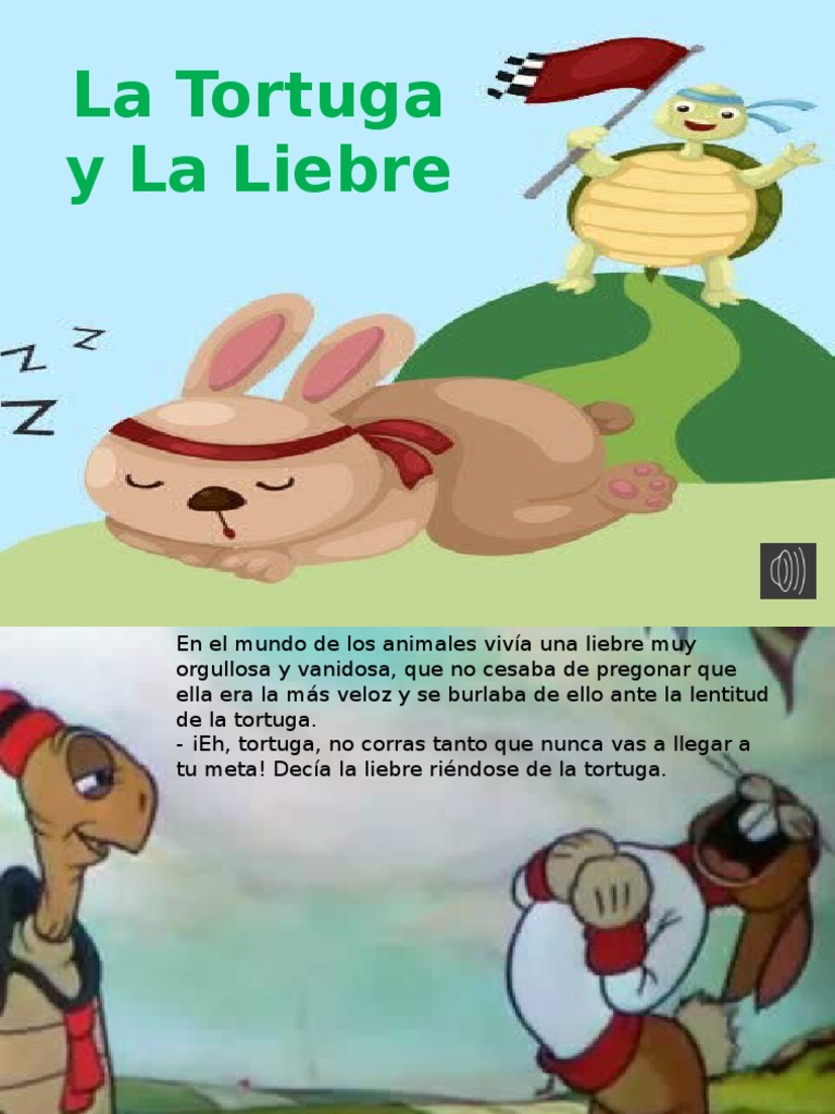 Cuento Infantil (LA LIEBRE Y LA TORTUGA) | PDF